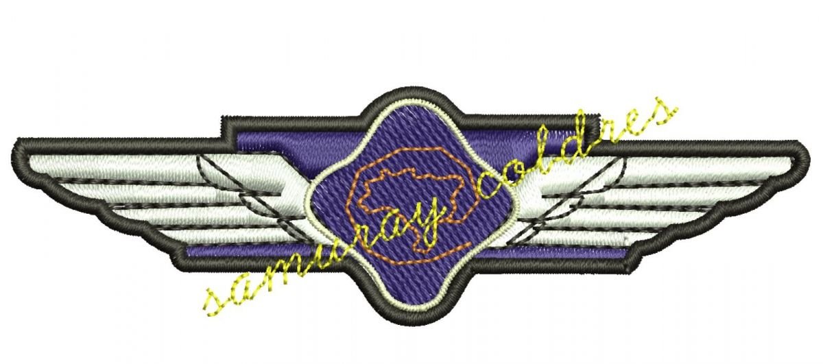 SAMURAY COLDRES - Brevê Bordado SENASP Bronze Terceira Classe