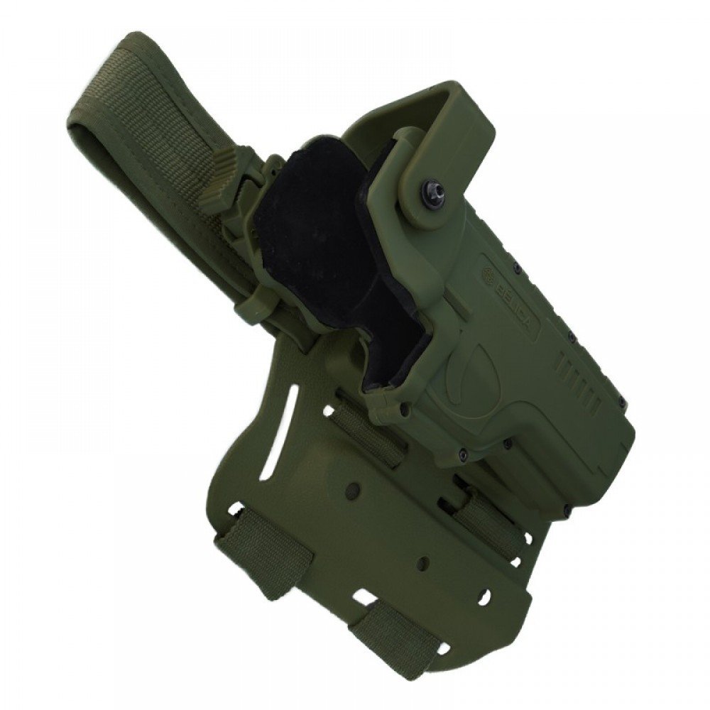 SAMURAY COLDRES - Coldre Bélica Hammer II Verde Universal para Pistolas